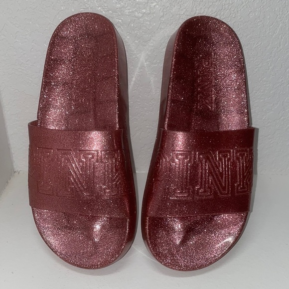 PINK Victoria's Secret | Shoes | Glitter Jelly Victorias Secret Pink ...
